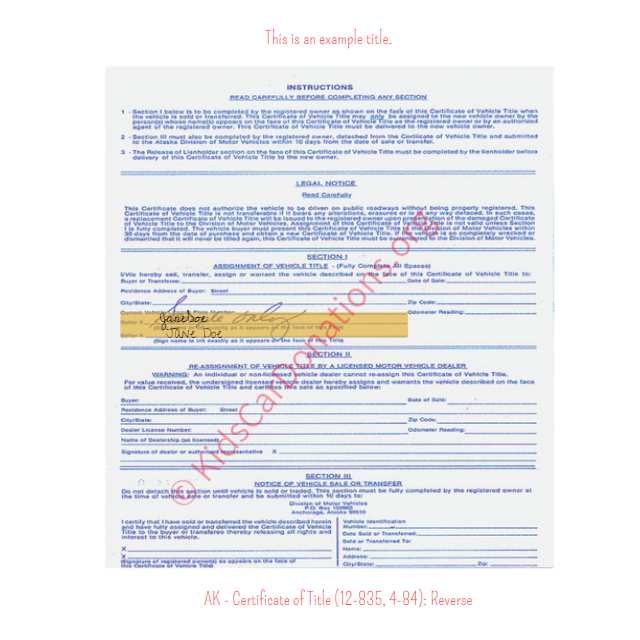 Alaska Vehicle Titles | Kids Car Donations