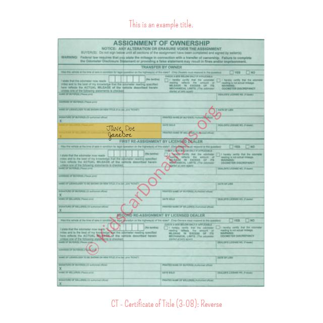 Connecticut Vehicle Titles | Kids Car Donations