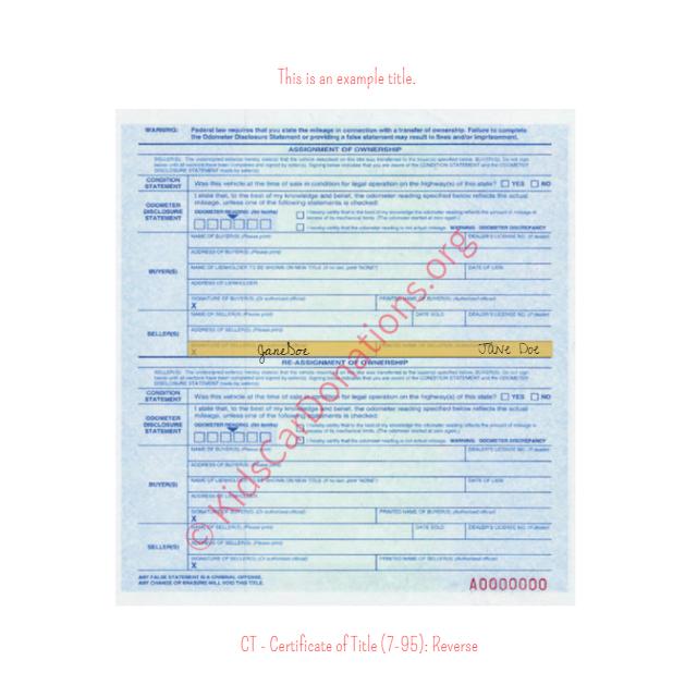 Connecticut Vehicle Titles | Kids Car Donations