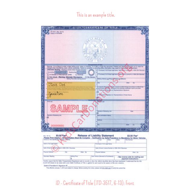 Idaho Vehicle Titles | Kids Car Donations