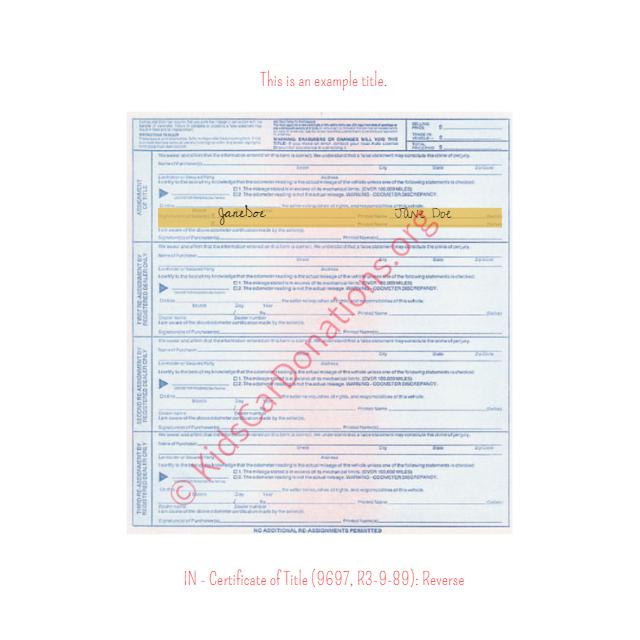 Indiana Vehicle Titles | Kids Car Donations