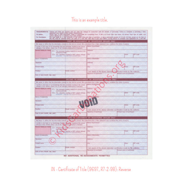 Indiana Vehicle Titles | Kids Car Donations