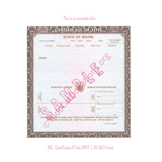 Maine Vehicle Titles | Kids Car Donations