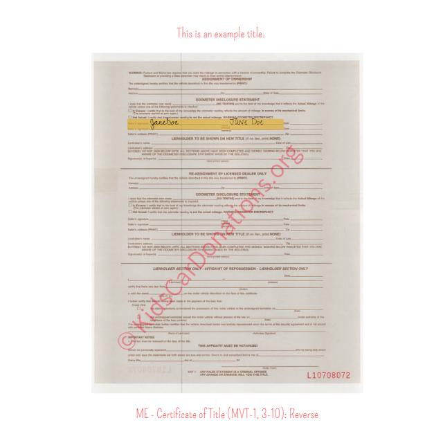 Maine Vehicle Titles | Kids Car Donations