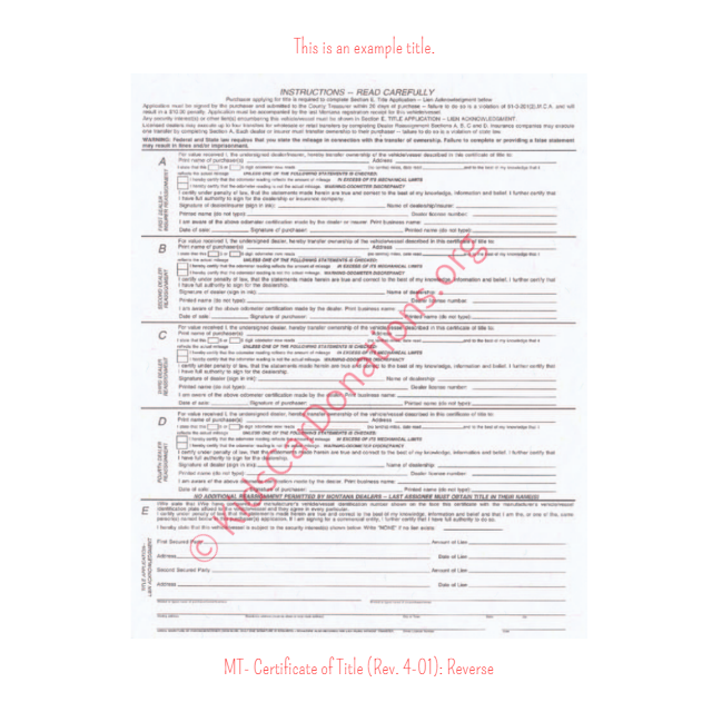 Montana Vehicle Titles | Kids Car Donations