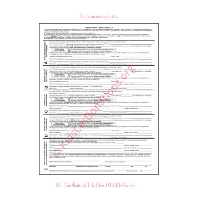 Montana Vehicle Titles | Kids Car Donations