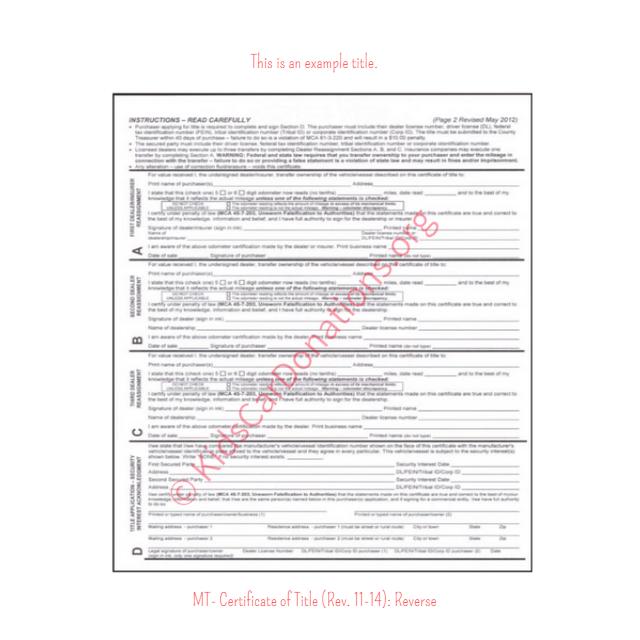 Montana Vehicle Titles | Kids Car Donations