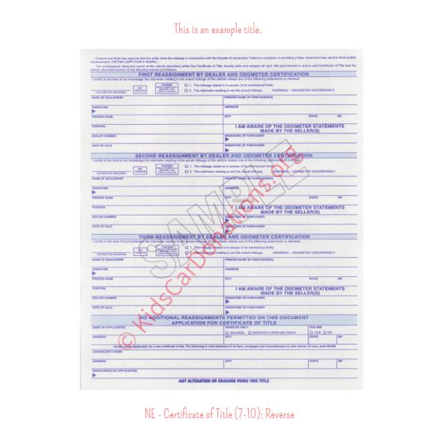 Nebraska Vehicle Titles | Kids Car Donations