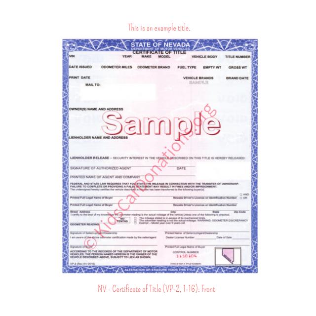 Nevada Vehicle Titles | Kids Car Donations