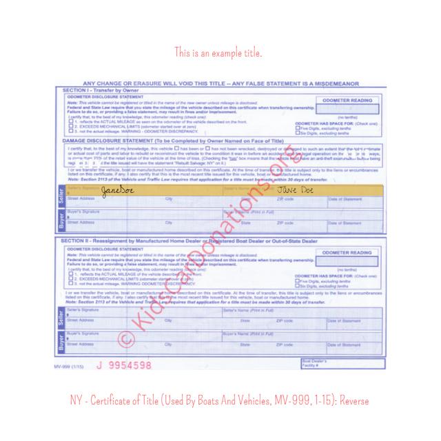 New York Vehicle Titles | Kids Car Donations