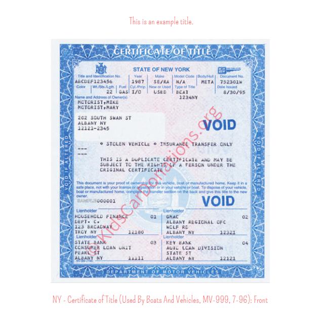 New York Vehicle Titles | Kids Car Donations