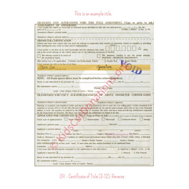 Ohio Vehicle Titles | Kids Car Donations