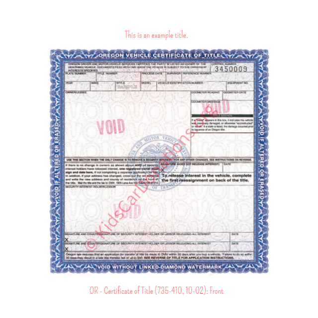 Oregon Vehicle Titles | Kids Car Donations