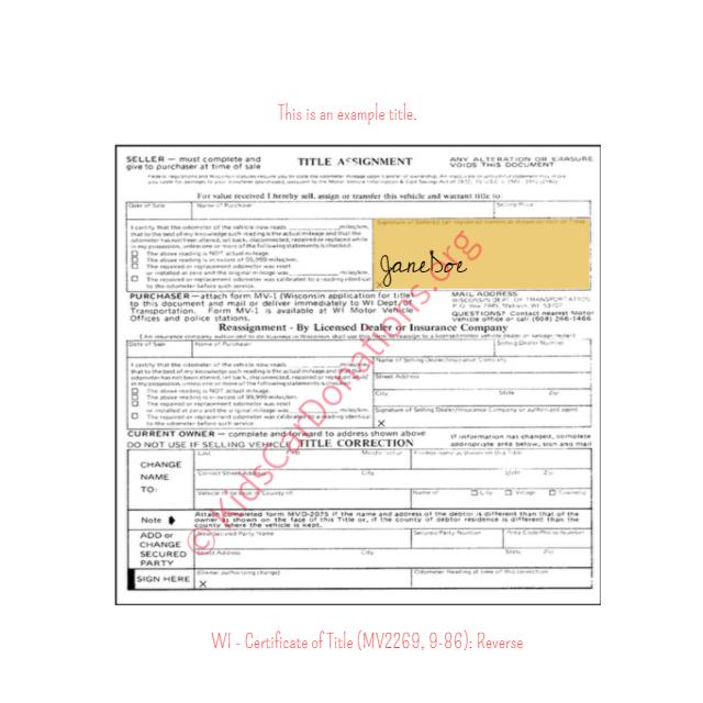 Wisconsin Vehicle Titles | Kids Car Donations