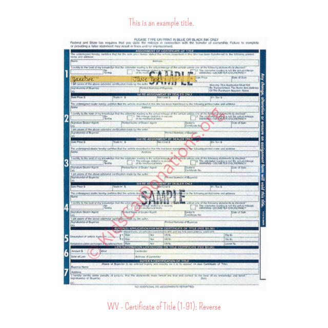 West Virginia Vehicle Titles | Kids Car Donations
